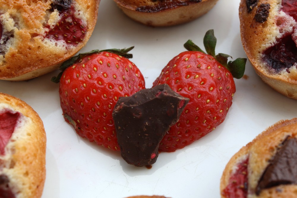 Financier fraises & chocolat framboise CEMOI – Les délices de Letiss